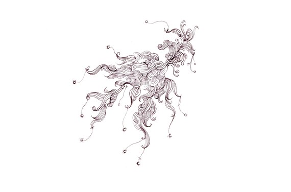 Wisp Print: digital print of an original drawing available | Etsy