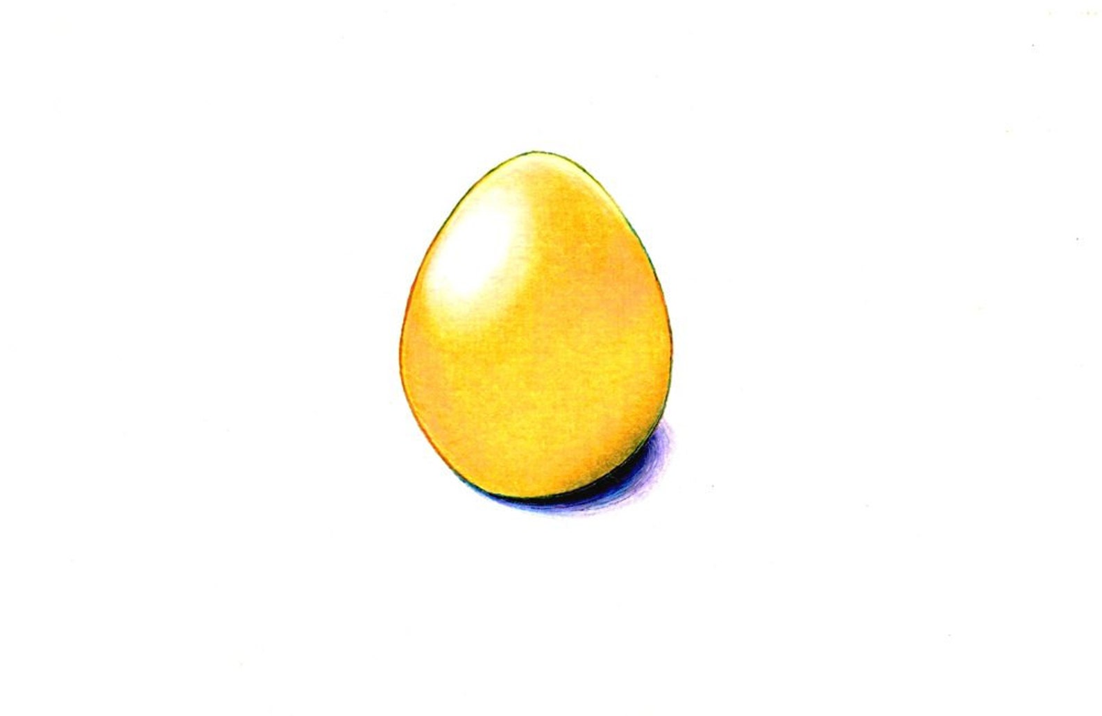Golden Egg Print: Digital Print of an Original Drawing Available 5x7 ...