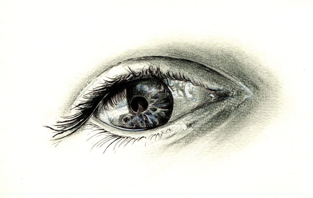 Eye Art Print of an Original Drawing Available 5x7" or 8x10" - Etsy