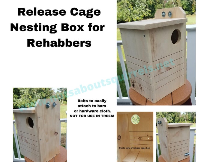 Nuts About Squirrels' Handmade Release Cage Box for Gray Squirrels ...