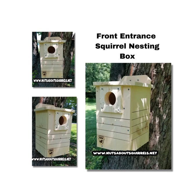 Squirrel Nesting Box Etsy