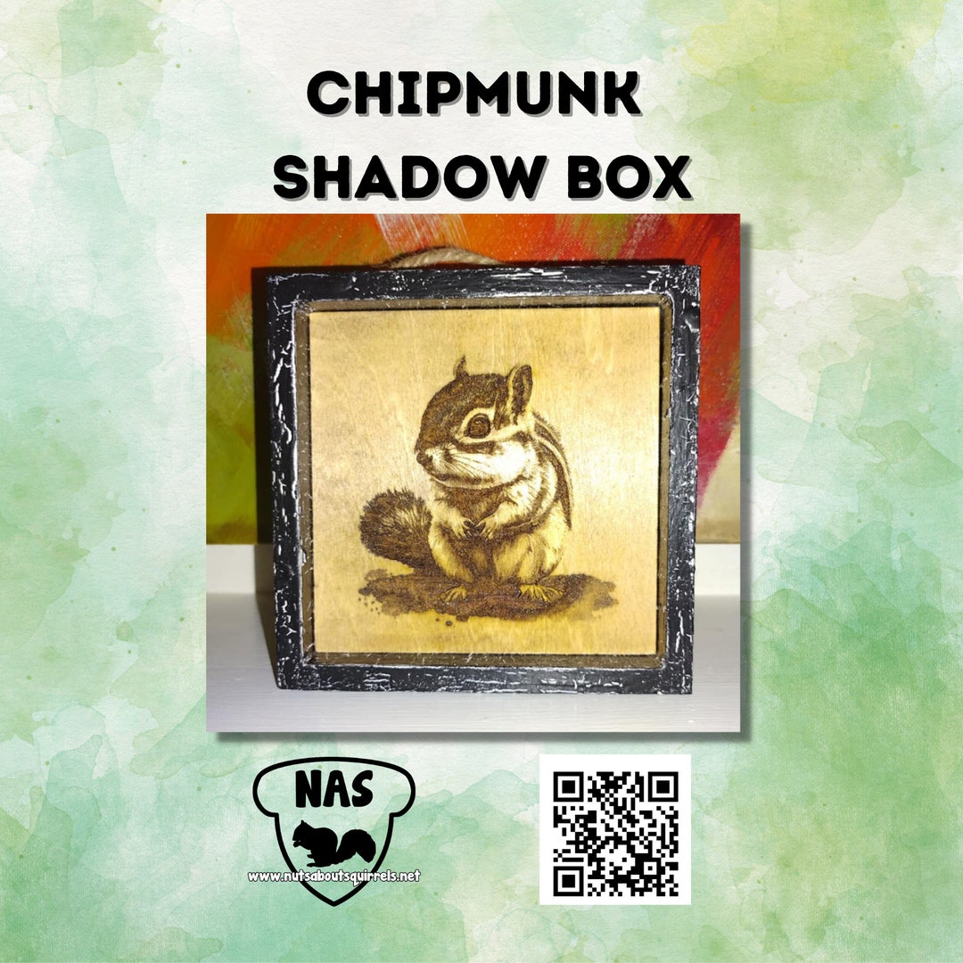 Rustic Chipmunk Shadow Box - Etsy