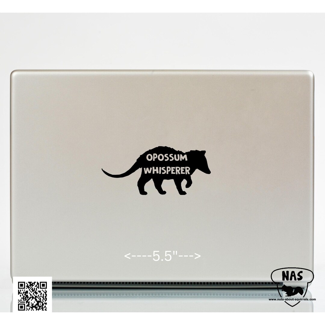 Opossum Whisperer Vinyl Decal, Opossum Car Decal, Gift for Possum ...