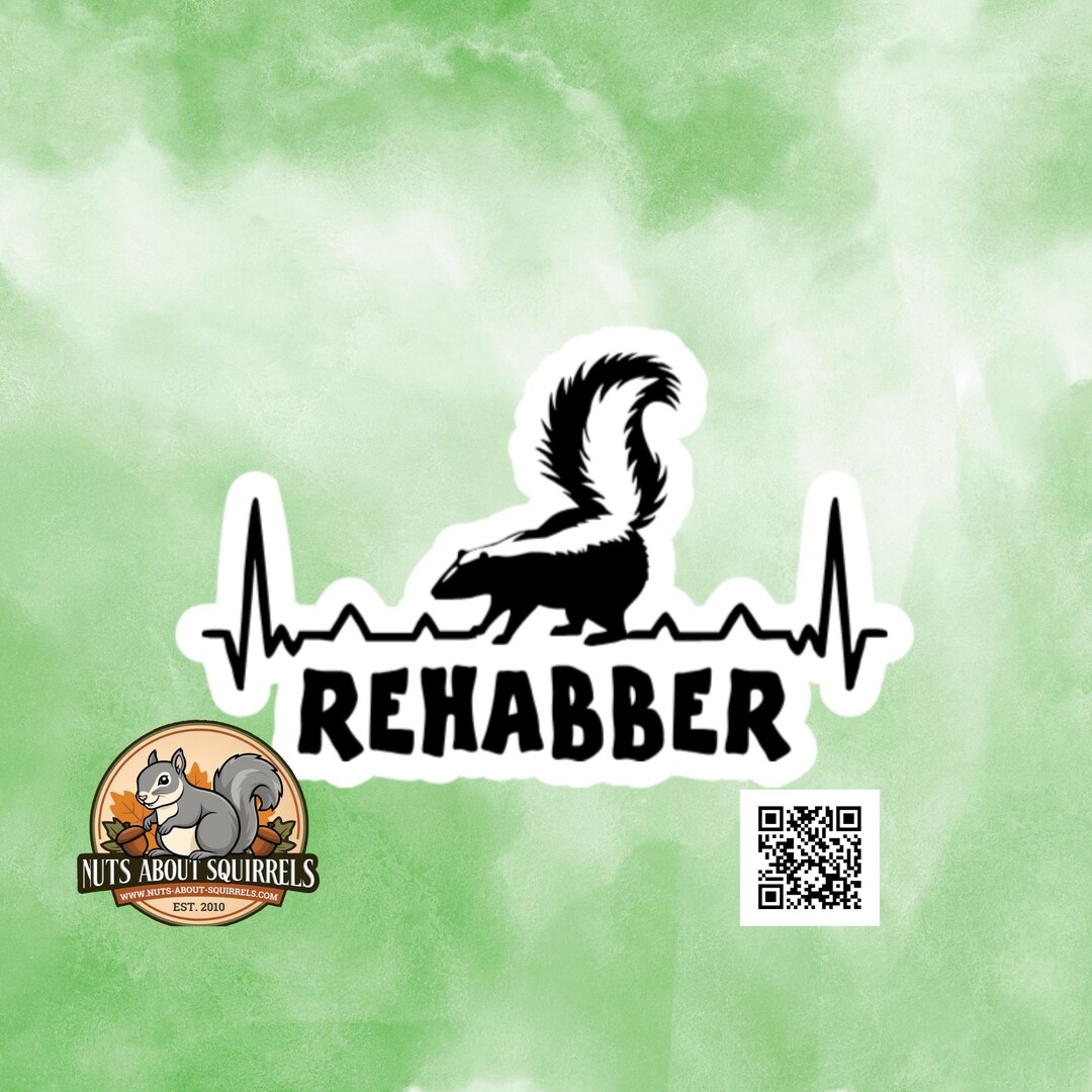 Skunk Rehabber Decal, Skunk Car Decal, Gift for Skunk Lover, Skunk ...