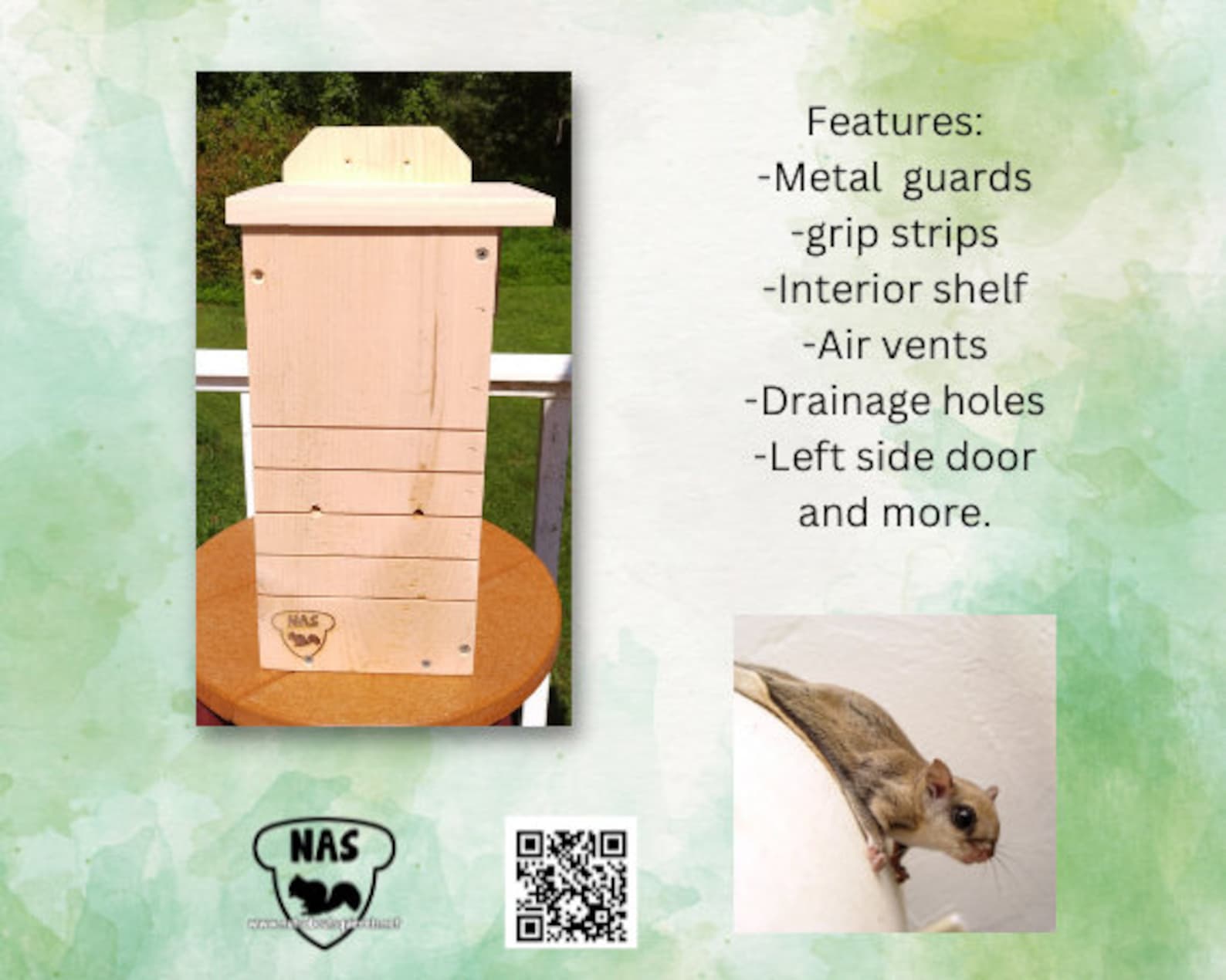 Flying Squirrel House, Northern Flying Squirrel House, Southern Flying ...