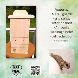 Flying Squirrel House, Northern Flying Squirrel House, Southern Flying ...