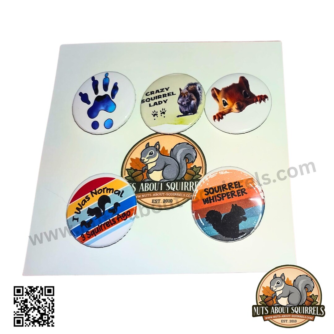 Squirrel Pins,funny Squirrel Pins, Cute Squirrel Pins,squirrel Lover ...