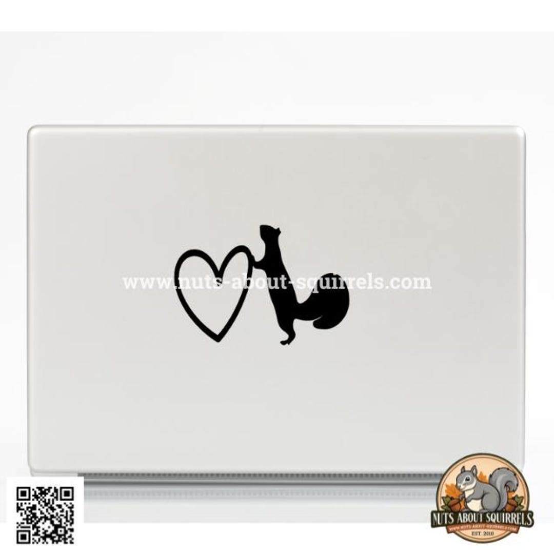 Squirrel Decal, Vinyl Squirrel Car Decal, Gift for Squirrel Lovers ...