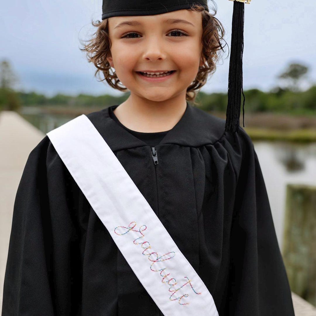 Kindergarten Graduation Sash, Custom Sash for Elementary School ...