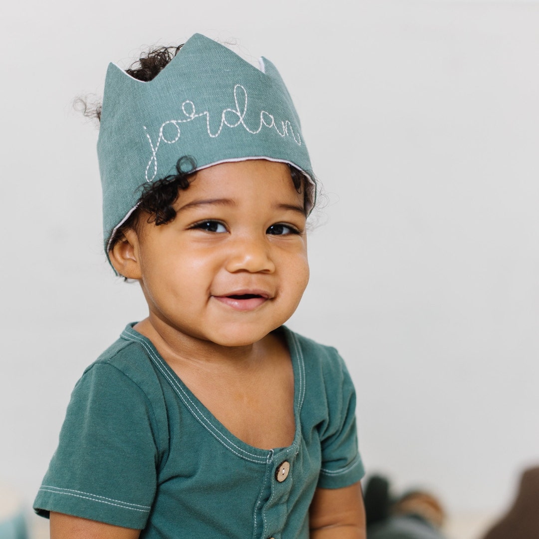 Green Birthday Crowns, Custom Name Birthday Crown 12 Month Old ...
