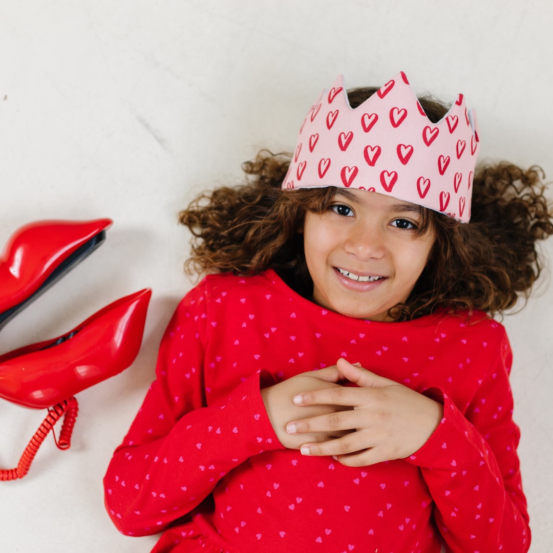 Valentine Toddler Queen of Hearts Crown Valentines Day - Etsy