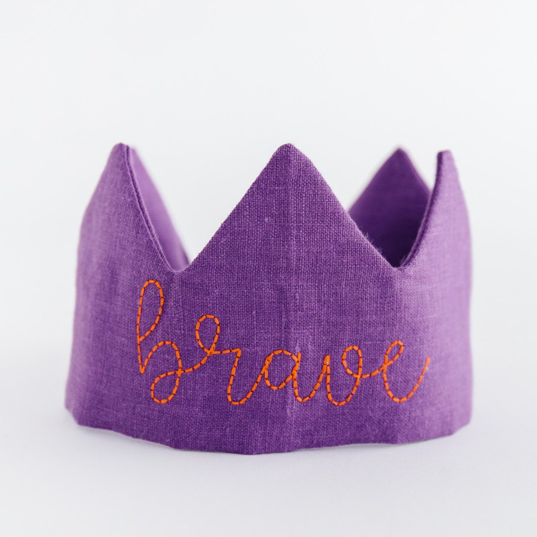 I Am Brave Kids Positive Affirmation Fabric Crown Child - Etsy