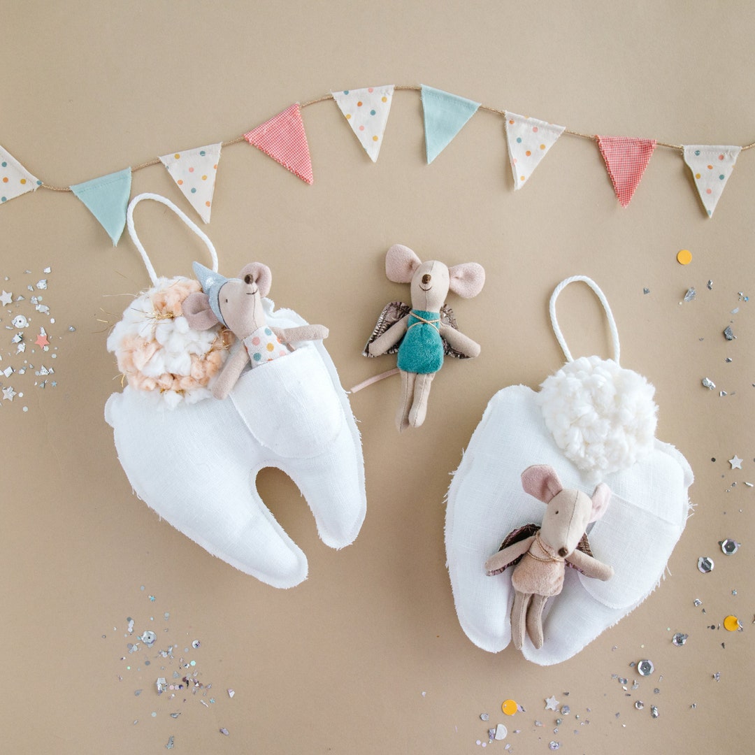 Tooth Fairy Pillow Girl, Plush Stuffed Tooth Pillow, Tooth Fairy Door ...