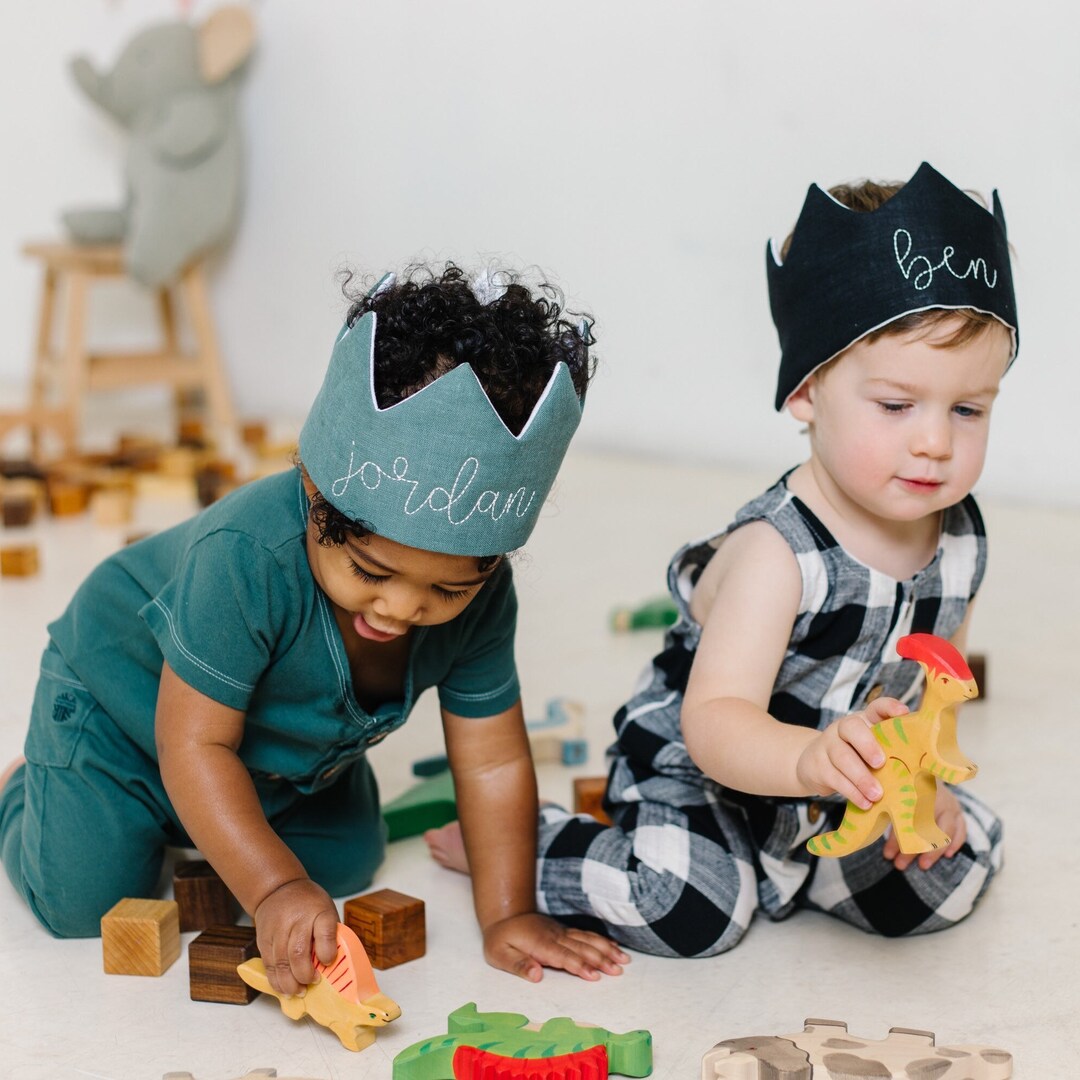 First Birthday Hat, Green Birthday Crown, Party Hats and Crowns ...