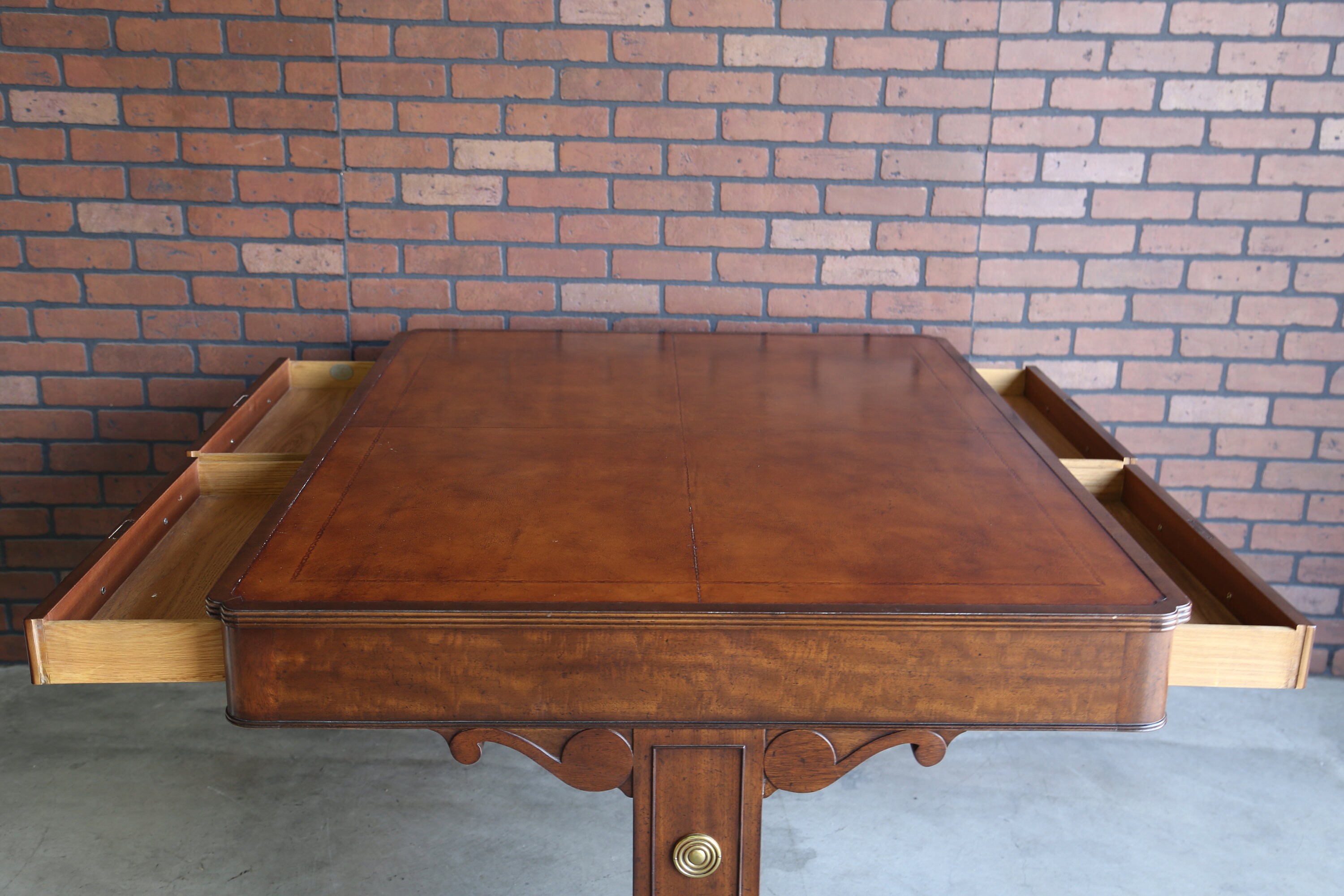 Desk vintage Desk Writing Desk Partner Desk by Baker - Etsy