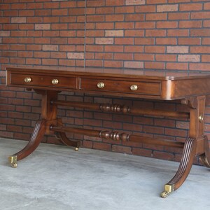 Desk ~vintage Desk ~ Writing Desk ~ Partner Desk by Baker Furniture - Etsy