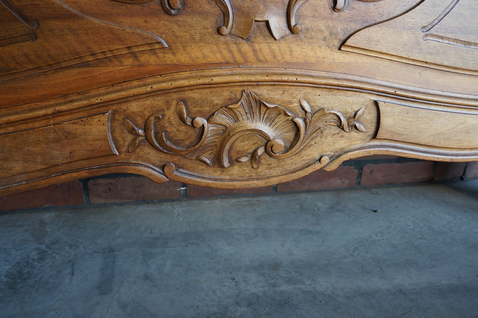 Antique French Rococo Full Bed Double Bed Frame Hand Carved French Bed ...