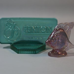 Fenton Art Glass ~ Pink Glass Sunfish ~ Fish Figurine - Etsy