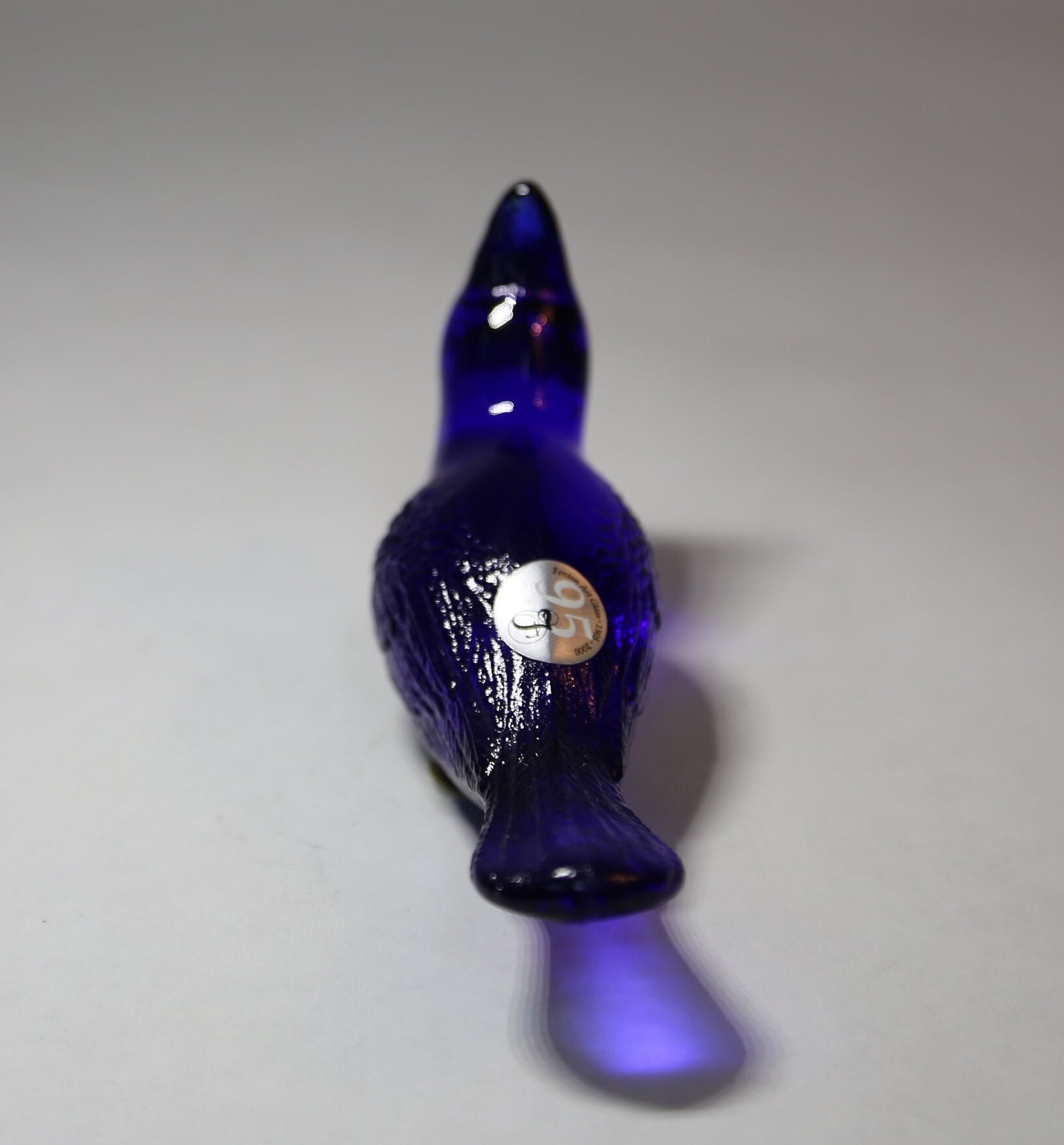 Fenton Art Glass ~ Cobalt Blue Cardinal ~ Glass Bird Figurine - Etsy