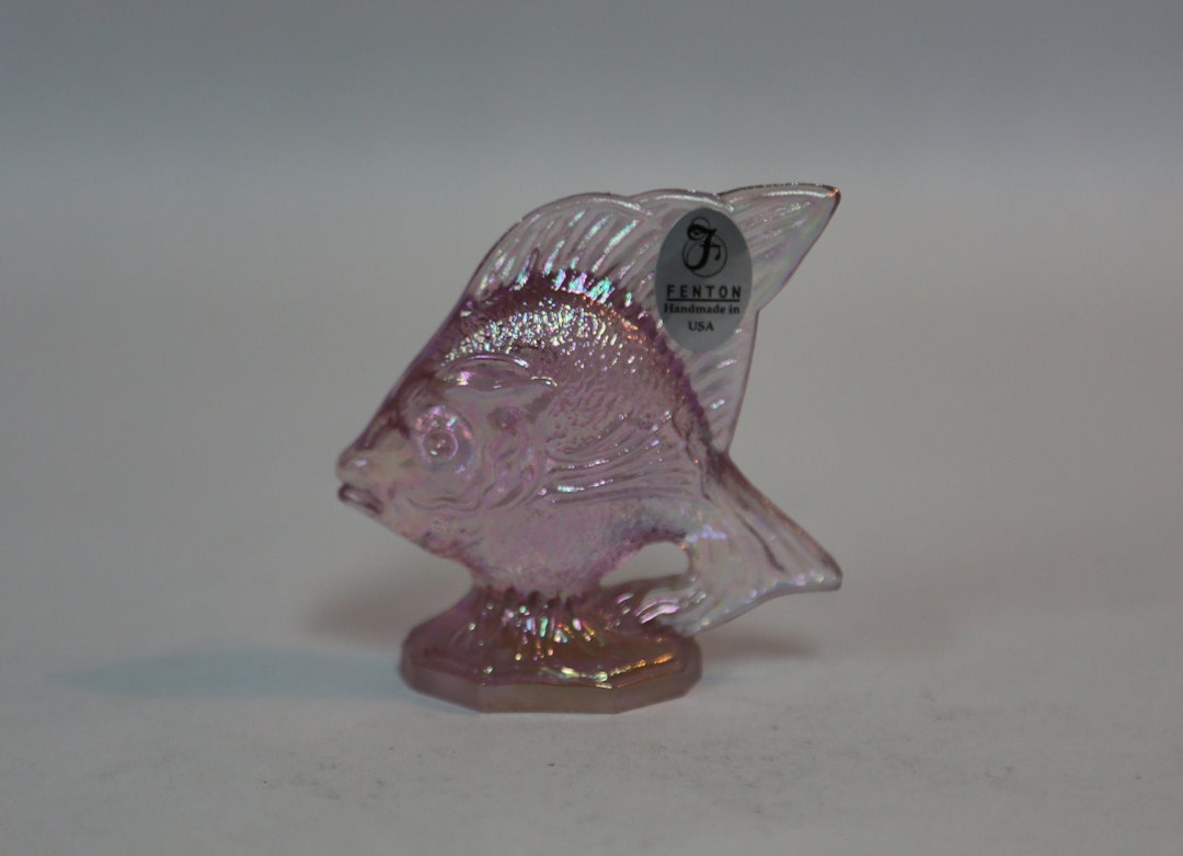 Fenton Art Glass Pink Glass Sunfish Fish Figurine - Etsy