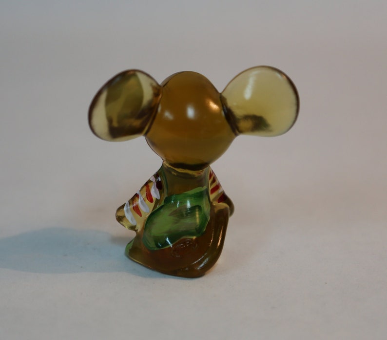 Fenton Art Glass Autumn Gold Glass Mouse Hand Painted Mouse Figurine - Etsy