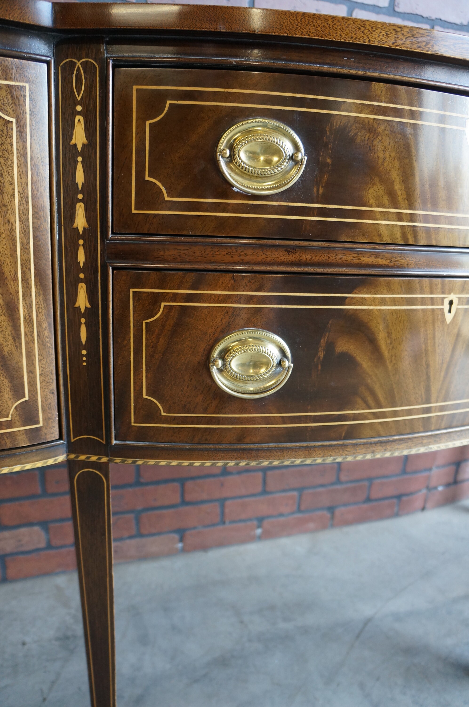 Sideboard Buffet Traditional Sideboard Federal Inlayed Mahogany ...