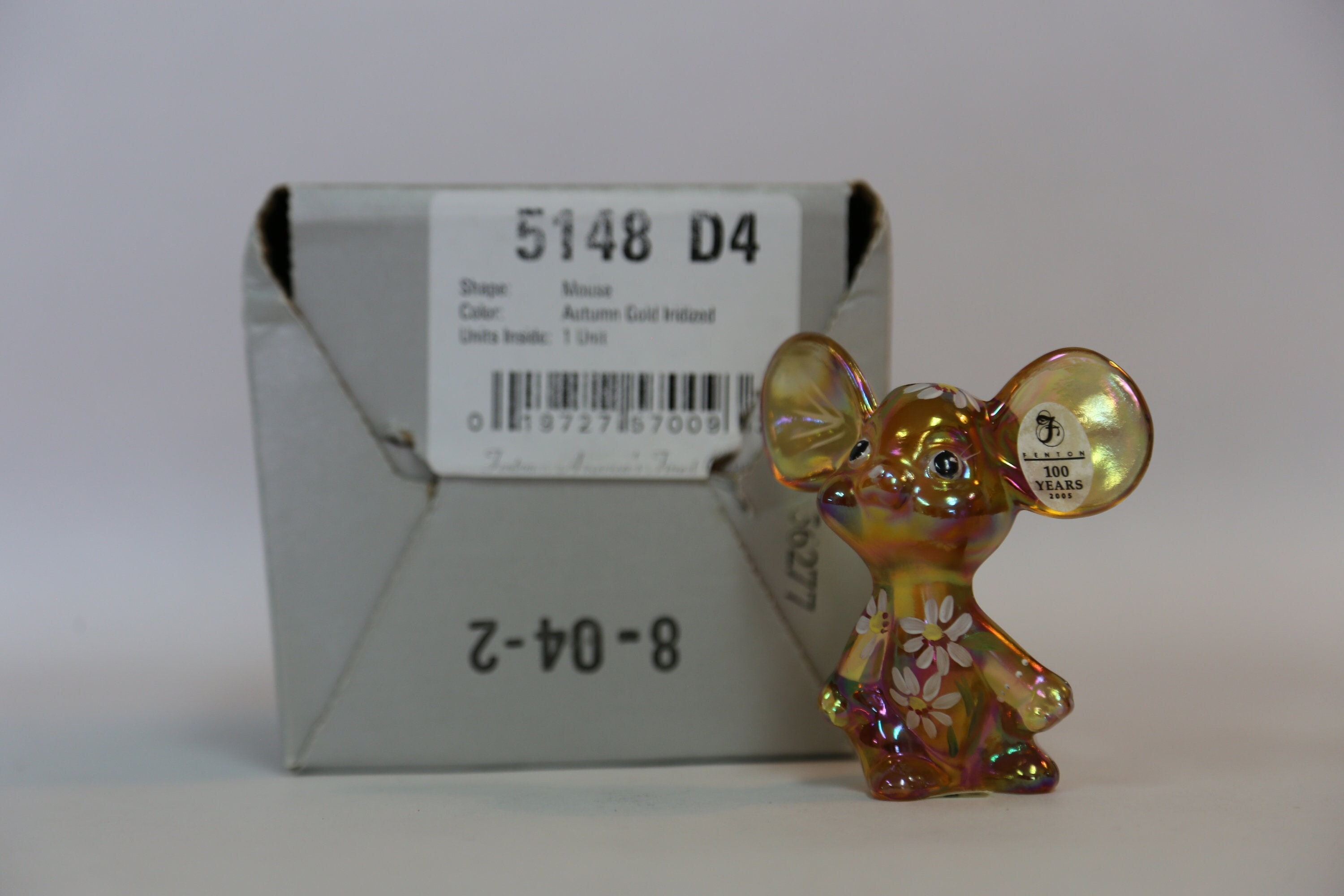 Fenton Glass Autumn Gold Iridized Mouse Hand Painted Mouse Figurine - Etsy
