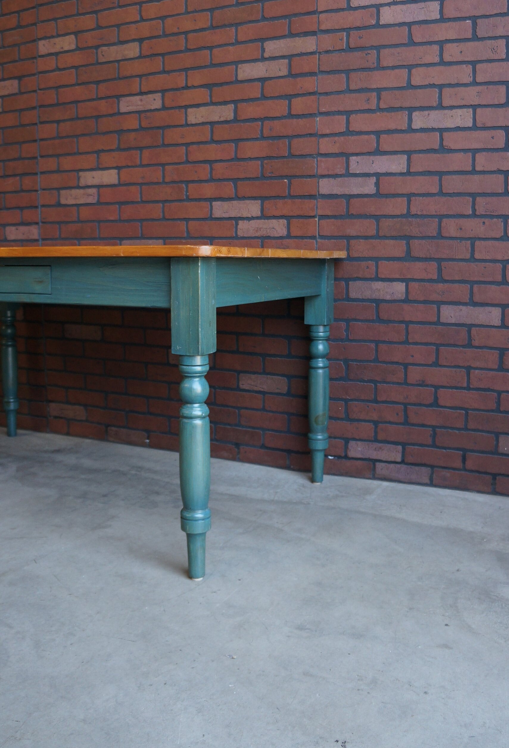 French Farmhouse Table ~ Country Cottage Writing Desk ~ Farmhouse Pine ...