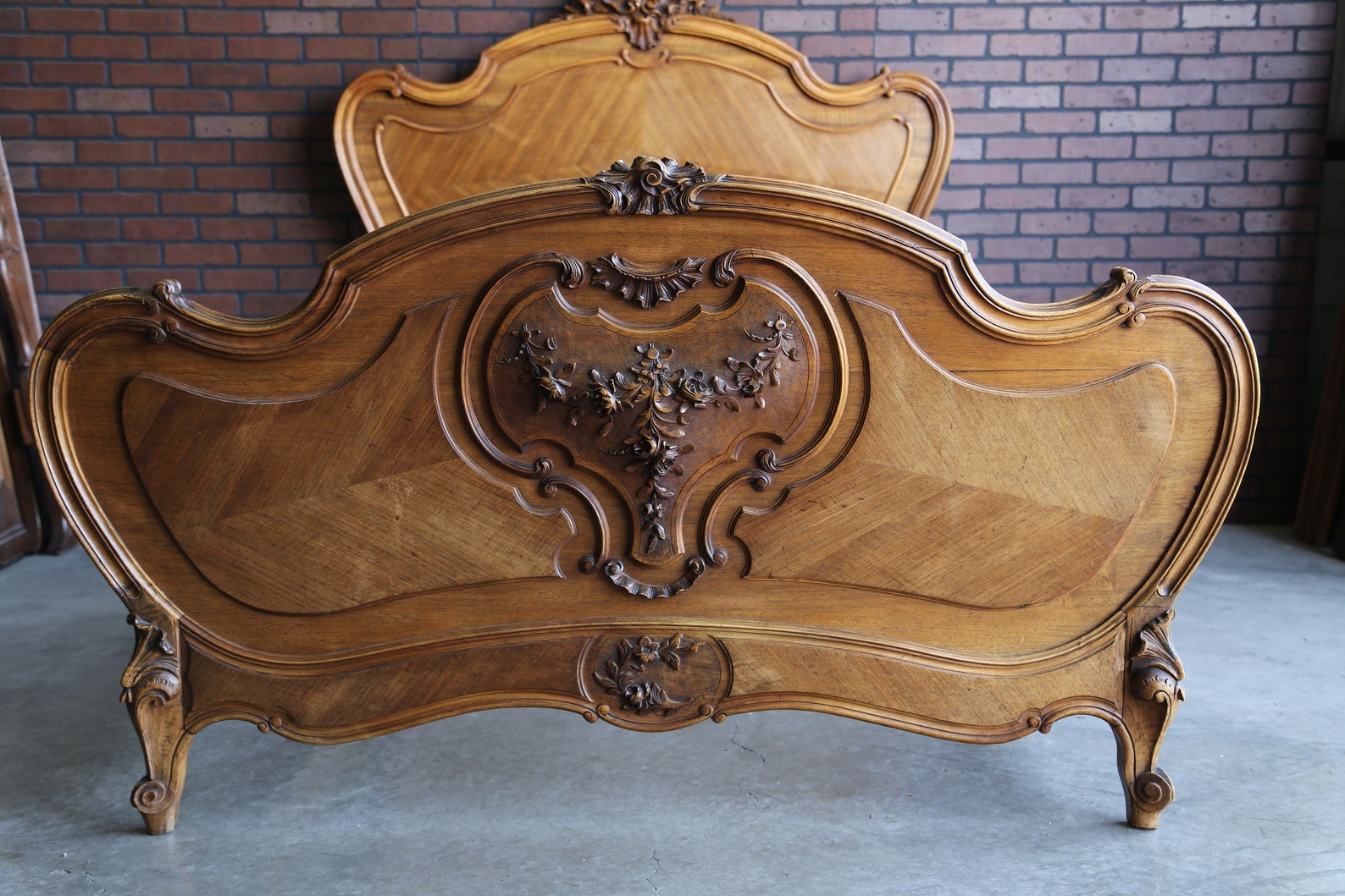 Antique French Rococo Full Bed ~ Double Bed Frame ~ French Bed ~ Louis ...