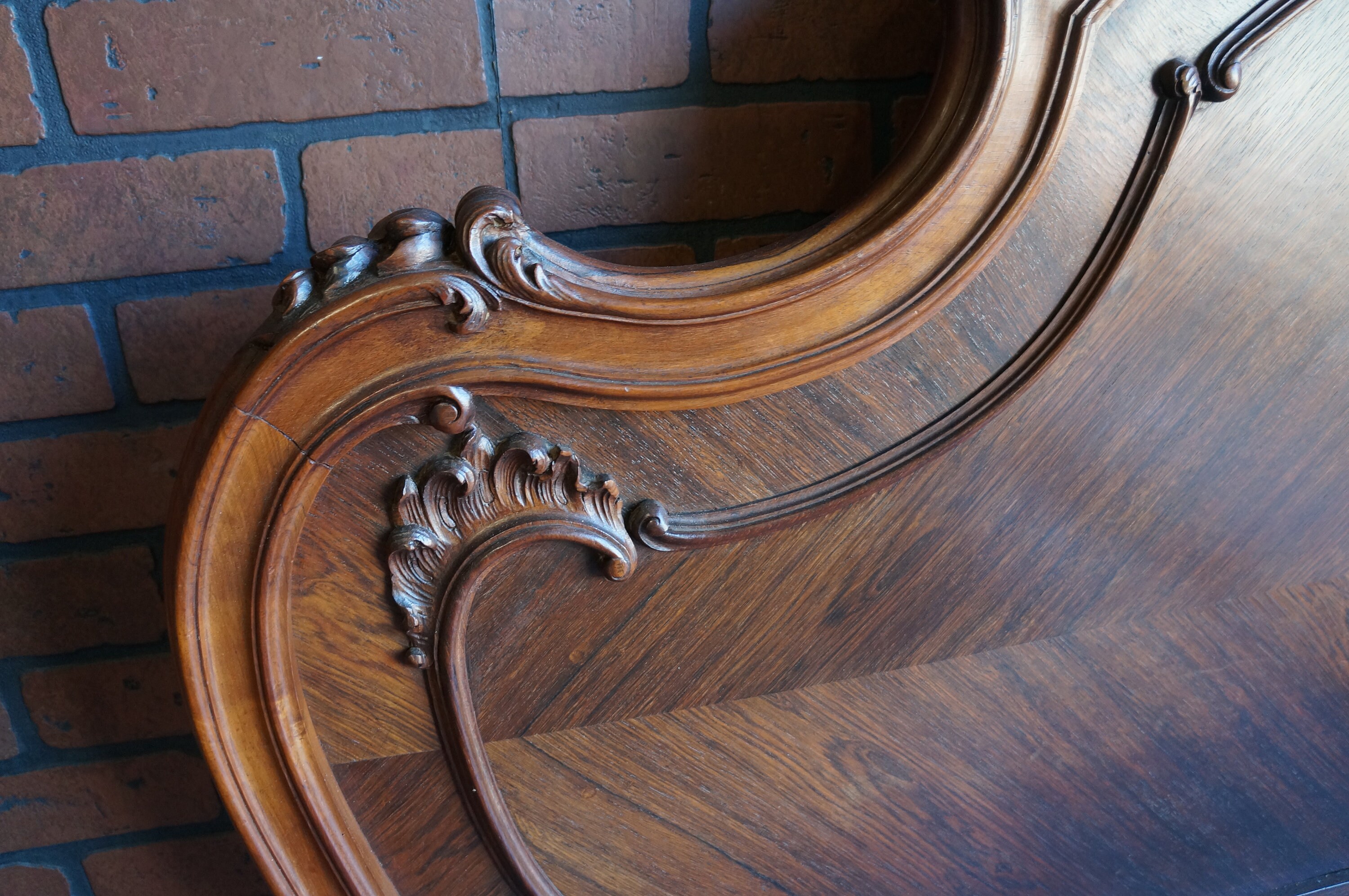 Antique French Rococo Full Bed Double Bed Frame French Bed Louis XV Bed ...