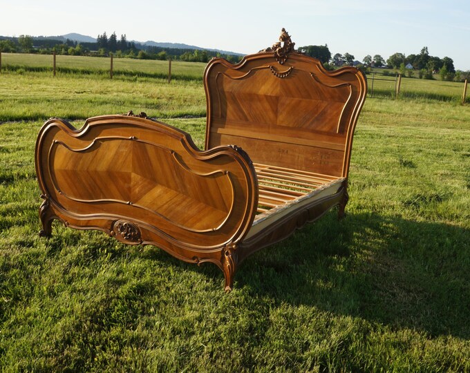 Antique French Rococo Full Bed Double Bed Frame French Bed - Etsy