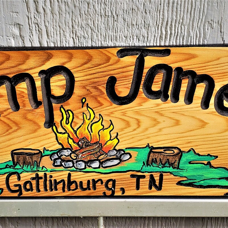 Campsite Sign - Etsy