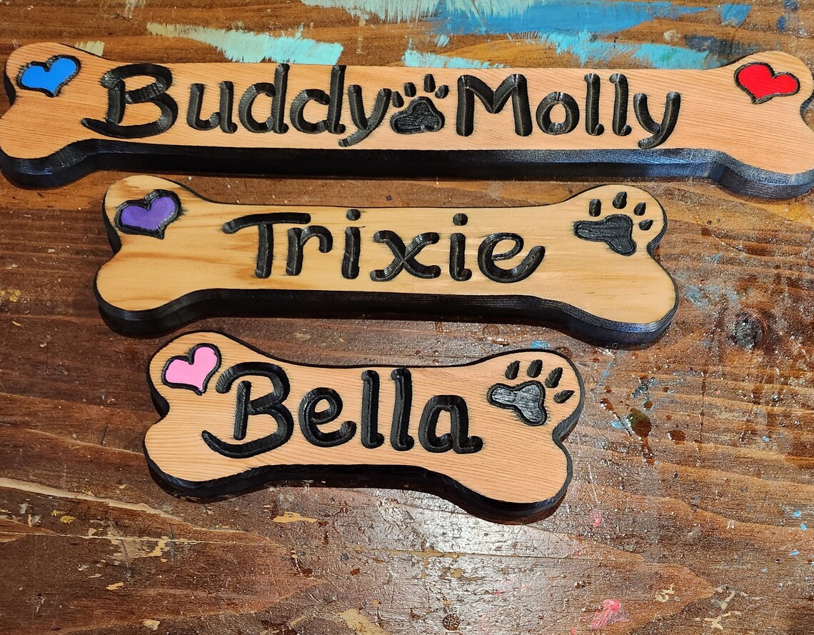 Wooden Name Plate Carved Wood Signs Wooden Name Sign - Etsy