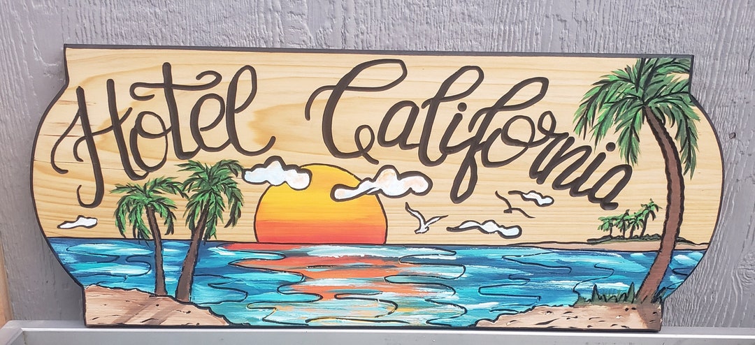 Personalized Wood Sign, Sunset Sign, Palm Tree Sign, Cedar Sign, Beach ...