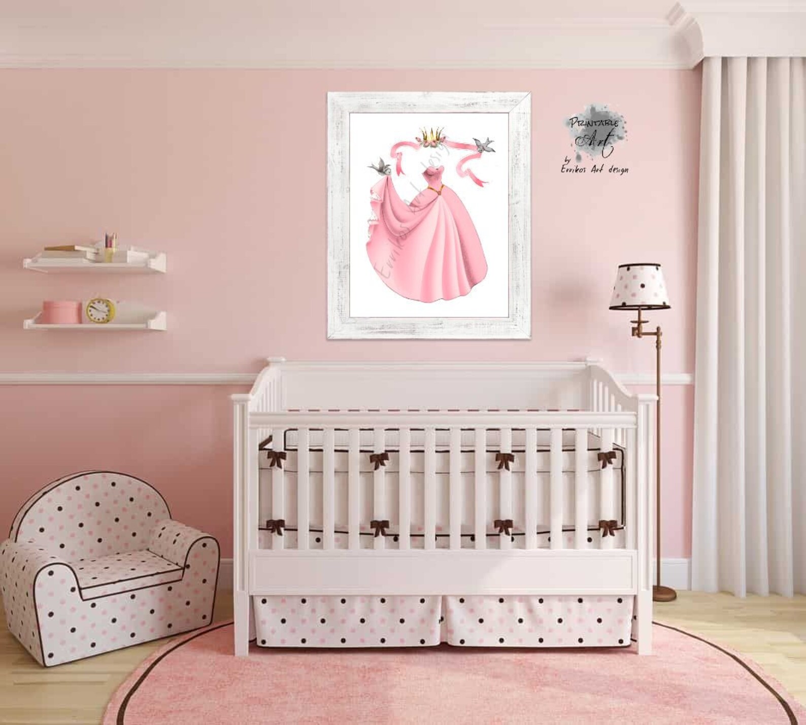 Princess Cinderella Art Print Instant Download Printable - Etsy