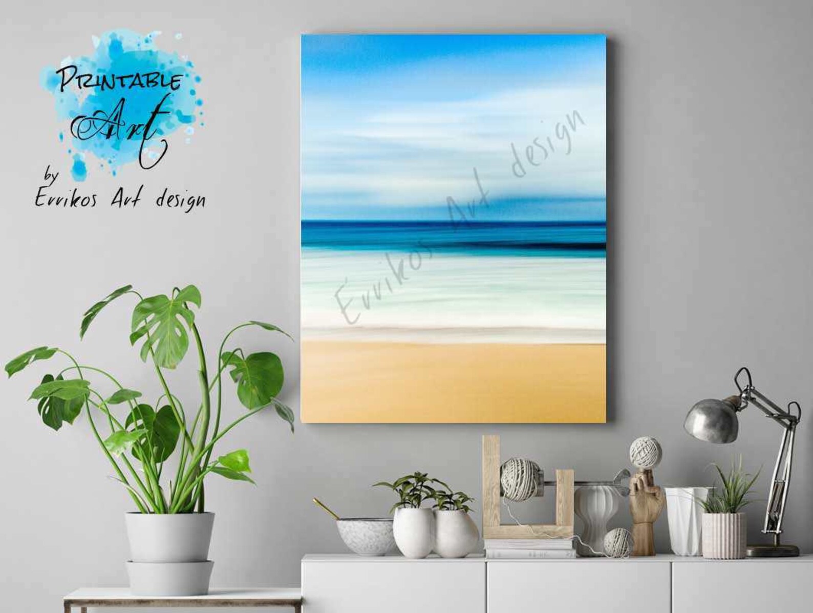 Beach Sea Printable Instant Download Sea Ocean Wall Art - Etsy