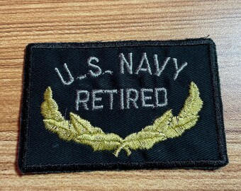 United States Military US Navy Veteran Iron on Patch Only 2 Pieces - Etsy