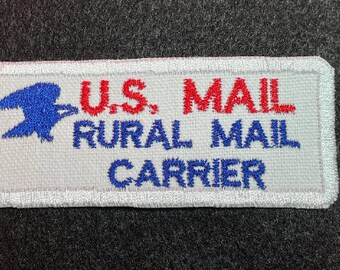USPS Mail Carrier Embroidered IRON-ON Patch/buy 4 Get 1 Free - Etsy
