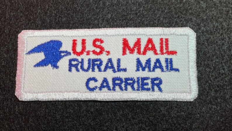 USPS Rural Carrier Embroidered IRON-ON Patch - Etsy