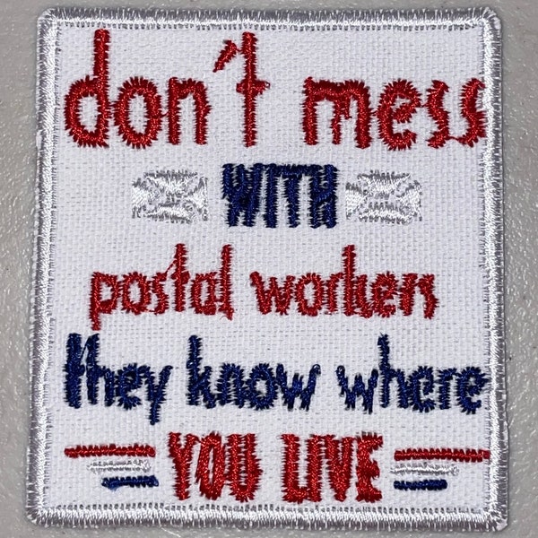 Usps Iron on Embroidery - Etsy