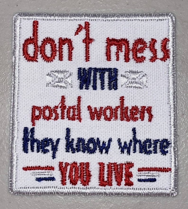 USPS Mail Carrier Embroidered IRON-ON Patch - Etsy