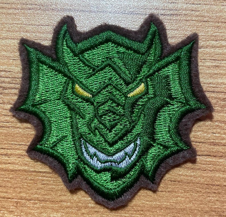 Dragon Head Iron on Patch. - Etsy