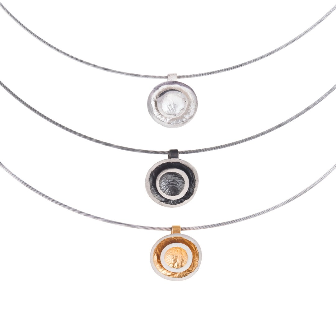 Double Moondrop Sterling Silver Pendant From the Moonscape Collection ...