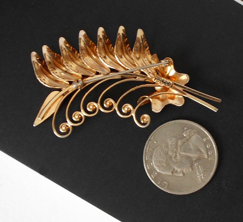 Vintage Brooch Pin Bond Boyd Sterling Gold Wash Vermeil Pink | Etsy