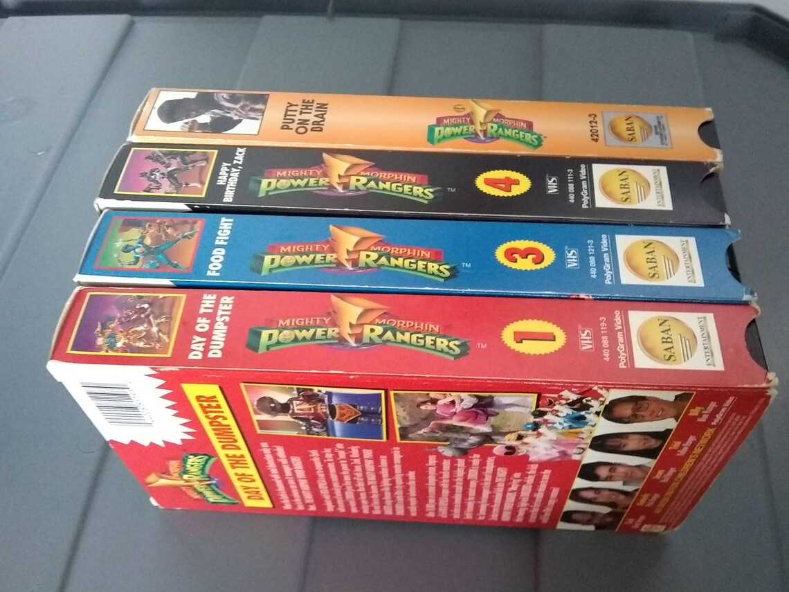 Power Rangers Original Series 4 VHS Tapes | Etsy