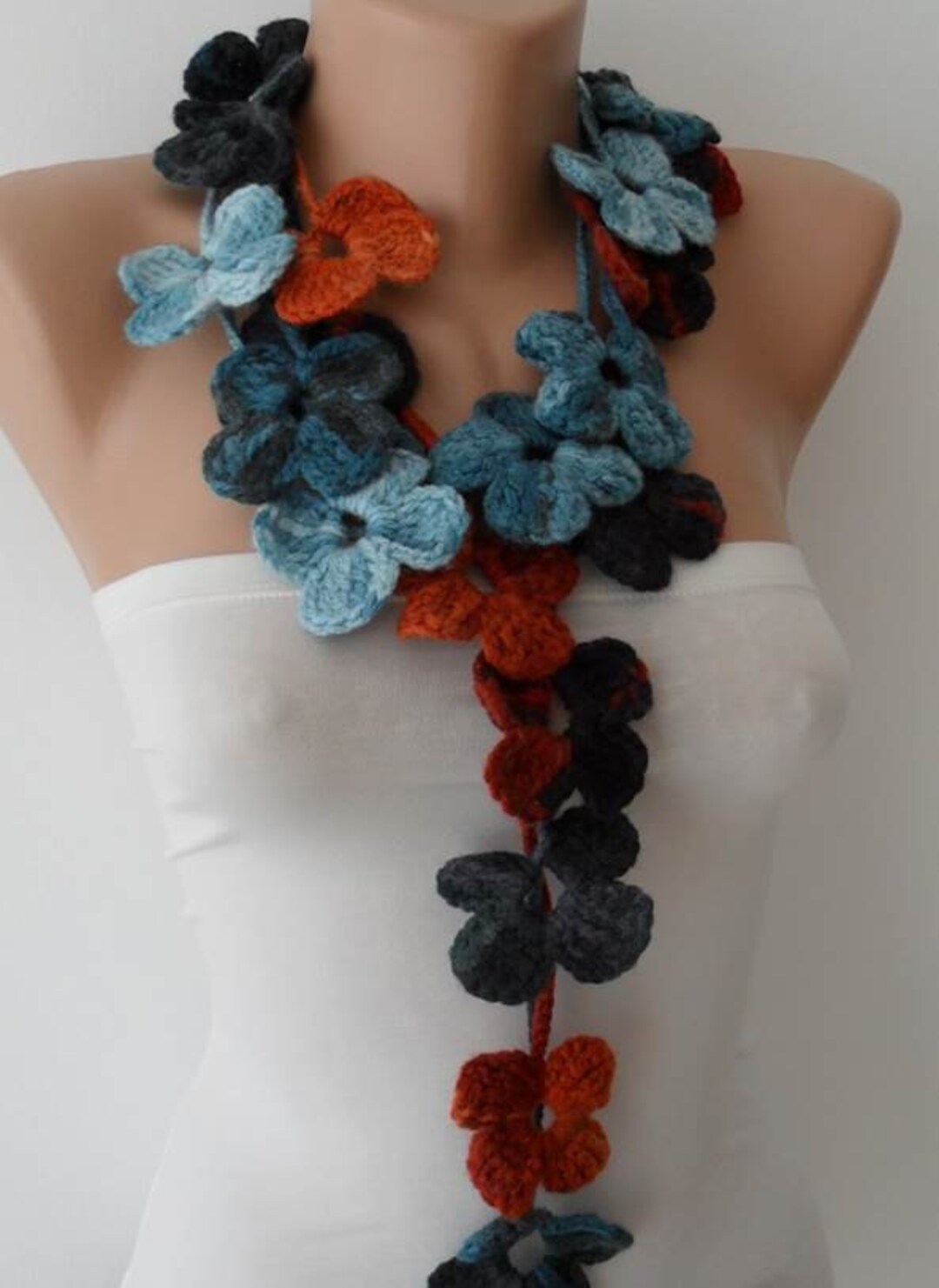 Unique Crochet Scarf Knit Scarf Gift Scarf Personalized Gift Ideas ...