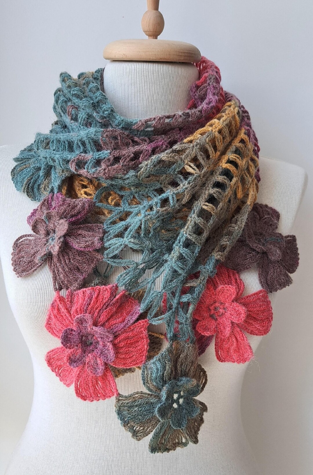 Scarf Women, Unique Gifts for Woman, Crochet Knitted Scarf, Gifts for ...