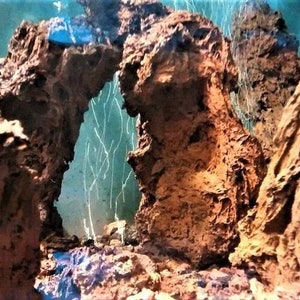 Aquarium Rock Pillar Twisted Lava Set Natural Renewable 6 Stones - Etsy