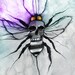 Bee Skull Artwork for Life Original Illustration Signed - Etsy
