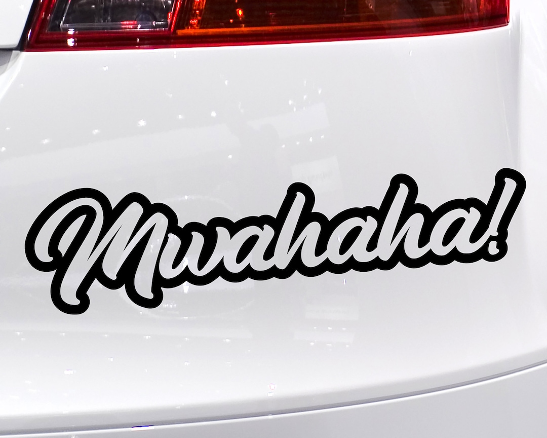 Villain Laugh Quote Vinyl Decal Sticker Vinyl Car Decal Laptop Sticker ...